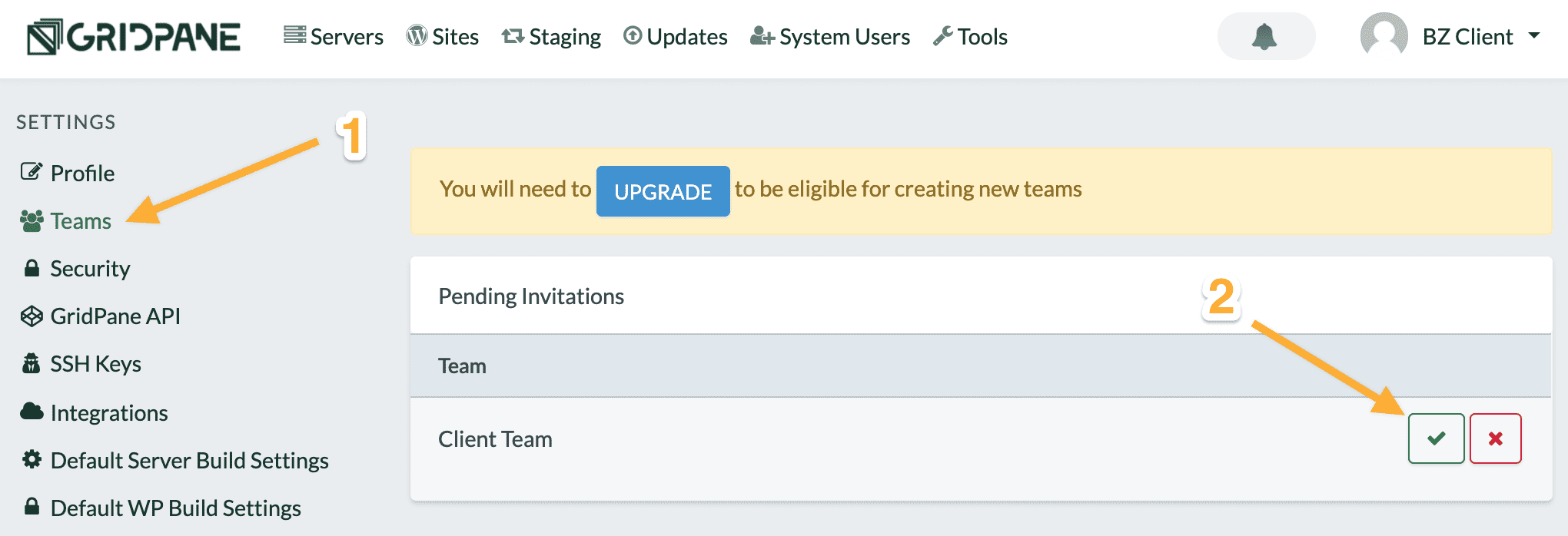 How to access the GridPane control panel – Boundless Zone